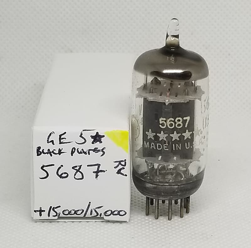 GE 5 Star 5687 Black Plates, Perfectly Balanced Single NOS | Reverb