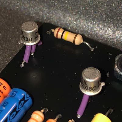 Fuzz Face BC108 B/C circuit: Old school enclosure w/ Metallic | Reverb