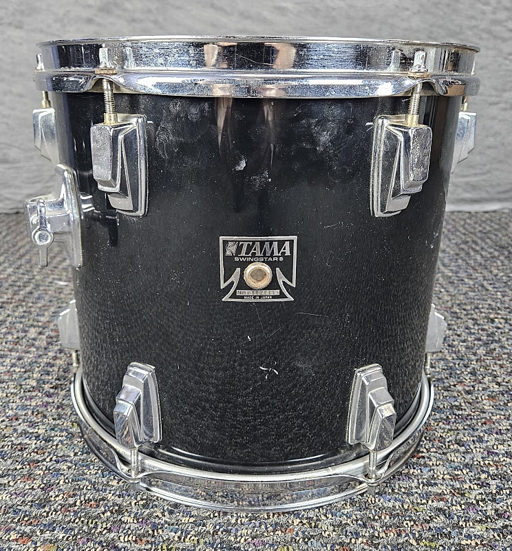 Tama Swingstar 12x11 Rack Tom 1985 - Jet Black | Reverb