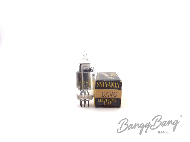 Vintage Sylvania 6AV6 Double Diode Triode Superhet Radio | Reverb