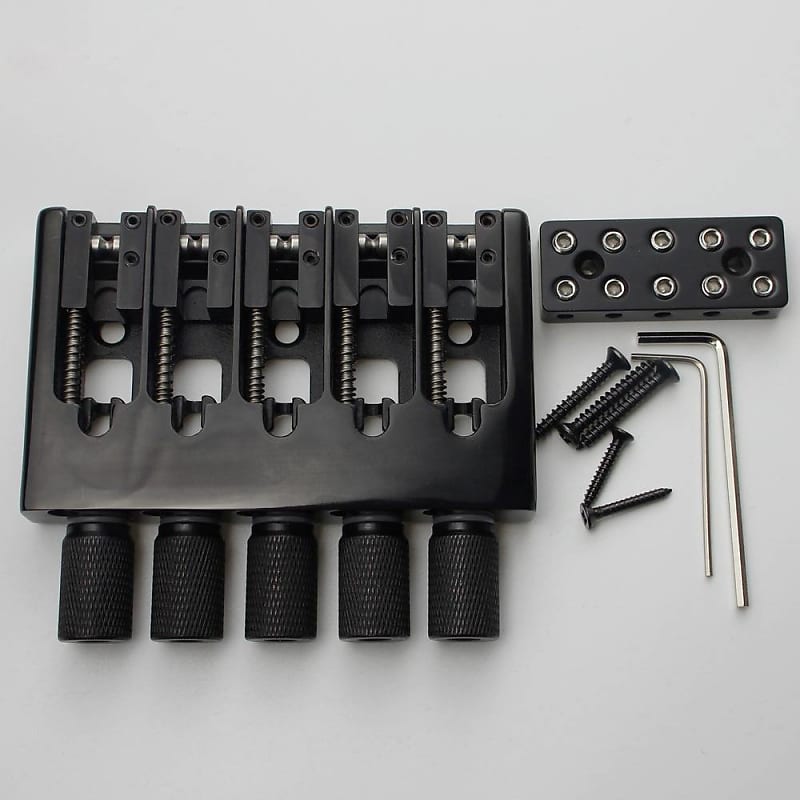 Black 5 String Headless Bass Guitar Fixed Bridge with | Reverb UK