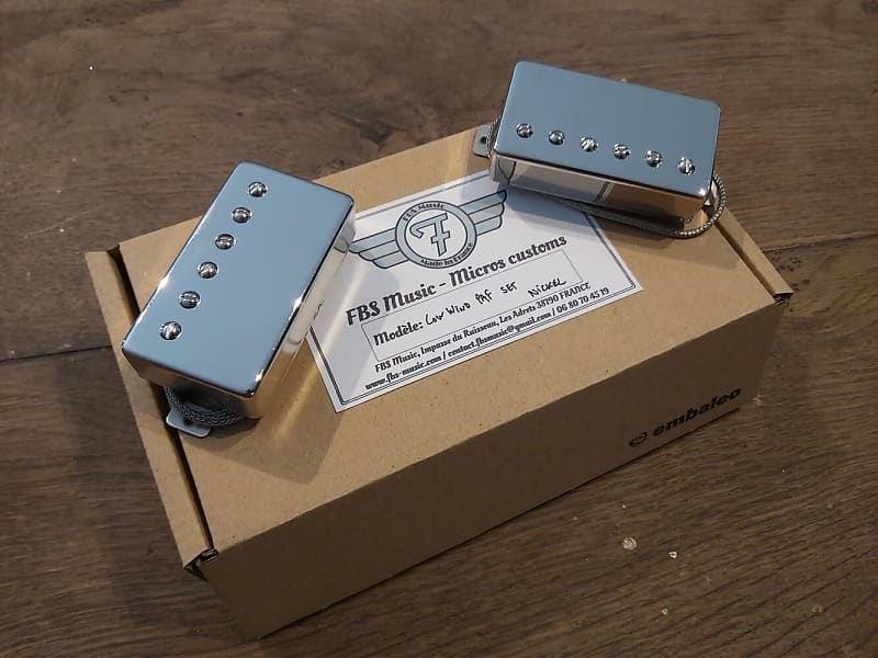 FBS Music Humbucker set 'Low Wind PAF' Alnico 2 nickel | Reverb