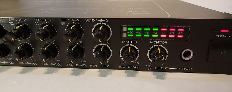 Roland M-120 12 Channel Line Mixer Vintage Rackmount | Reverb