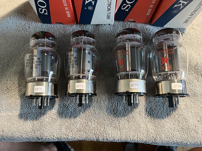 Sovtek KT88 Matched Quad / Quartet New In Box 2010s | Reverb