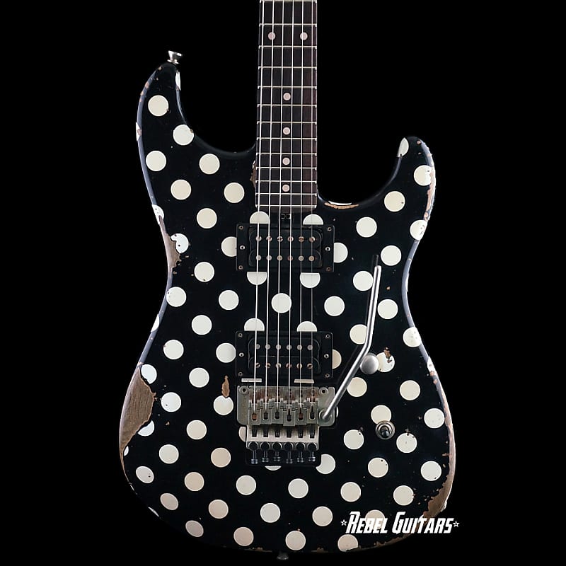 Friedman Guitars USA Custom Shop Cali in Black w/ White Polka | Reverb