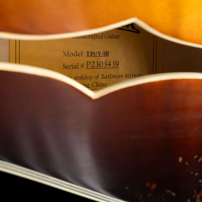 Eastman T59/v Thinline - Antique Sunburst - Free Shipping | Reverb