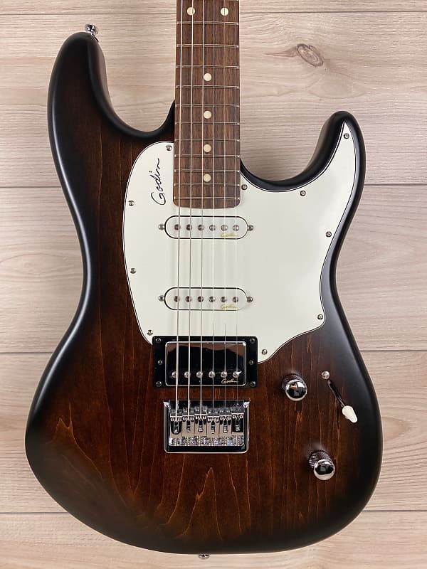 Godin Session HT Electric Guitar Bourbon Burst RN | Reverb