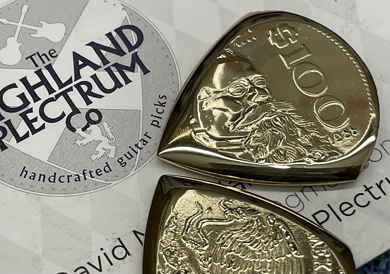 The Highland Plectrum Co. One Mexican 100 Peso Coin | Reverb