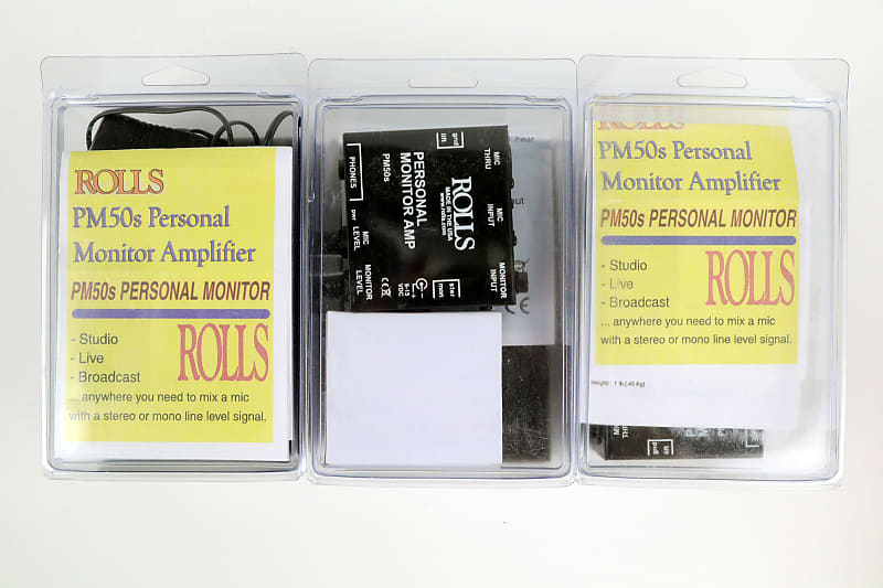 Rolls PM-50 Personal Monitor Amp (three of them!) | Reverb