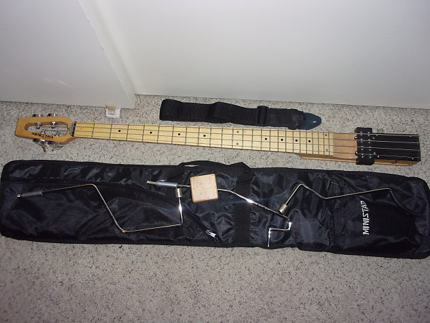 Ministar Basstar Left Hand 4 String Travel Electric Bass | Reverb