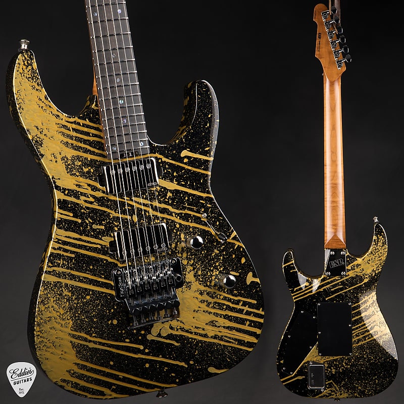 ESP USA M-II FR - Gold Splatter | Reverb