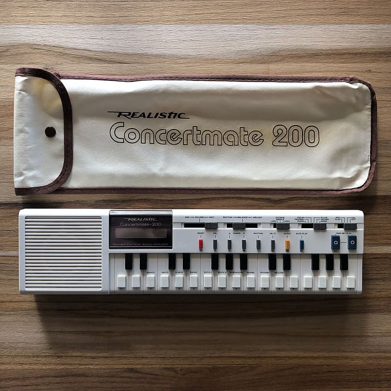 Realistic Concertmate 200 Portable Mini Synth Vintage 1980'S | Reverb