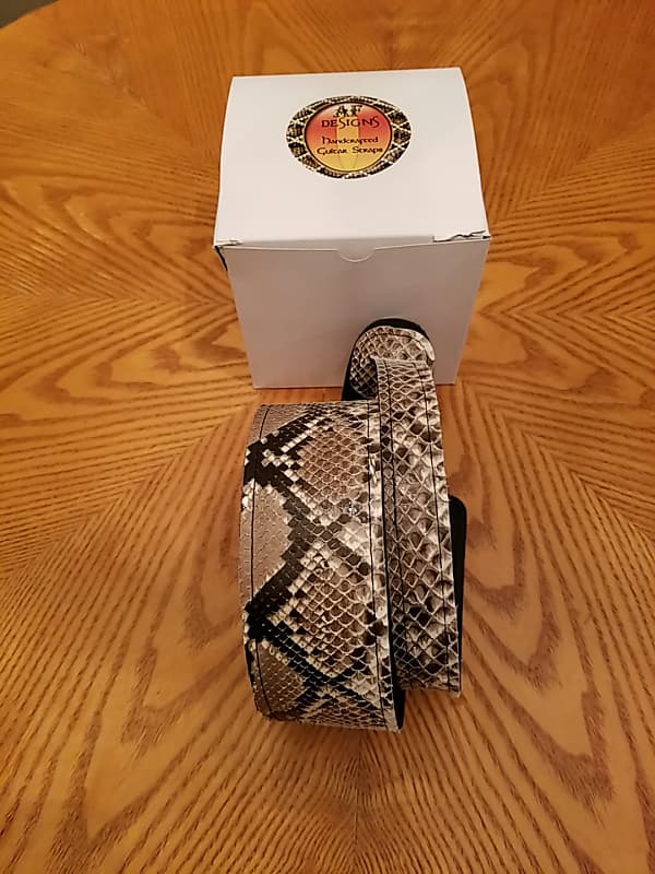 Snakeskin Straps Genuine Python Guitar Strap | Reverb