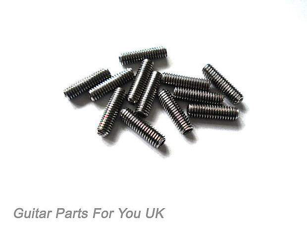 Chrome Electric Guitar Bridge Saddle Grub Screws Screws Pack | Reverb