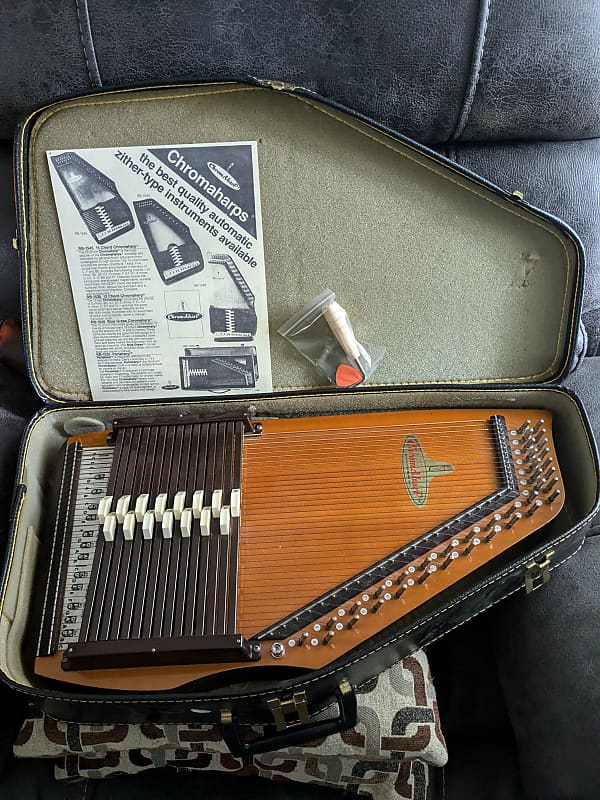 Vintage RBI Chromaharp Autoharp/ Bluegrass Model w/ Case and | Reverb
