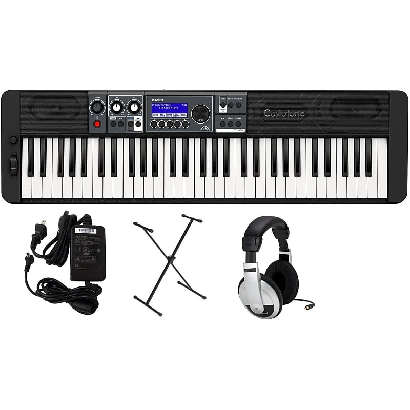 Casio CT-S500 Casiotone Portable Keyboard, Stand, AC Adapter, | Reverb