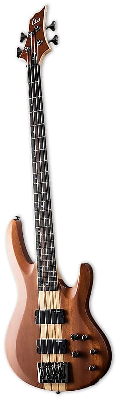 Esp Ltd Ltd B 4e Mahogany Natural Satin Electric Bass Guitar Reverb