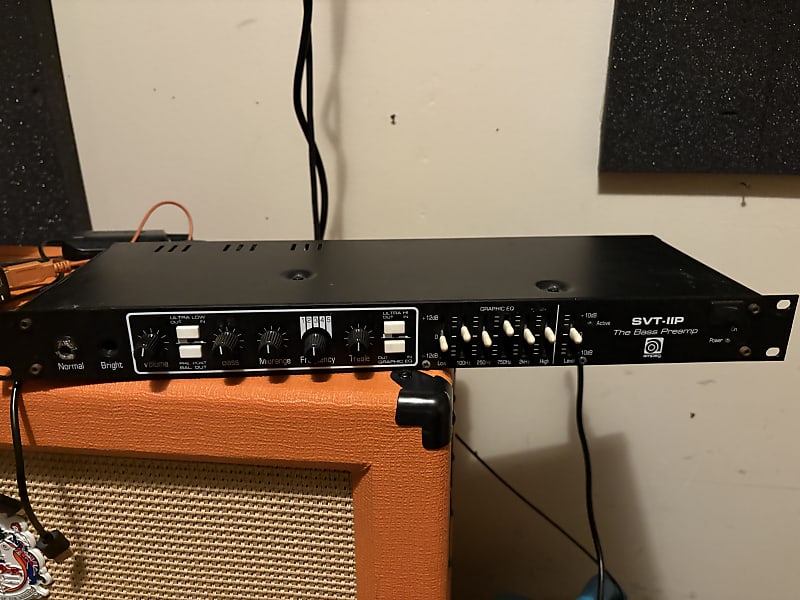 Ampeg SVT-IIP Tube Bass Rackmount Preamp 1990’s - Black/White | Reverb