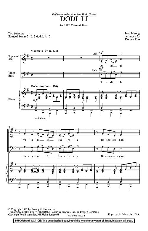 Dodi Li Building Bridges Arranger Doreen Rao | Reverb