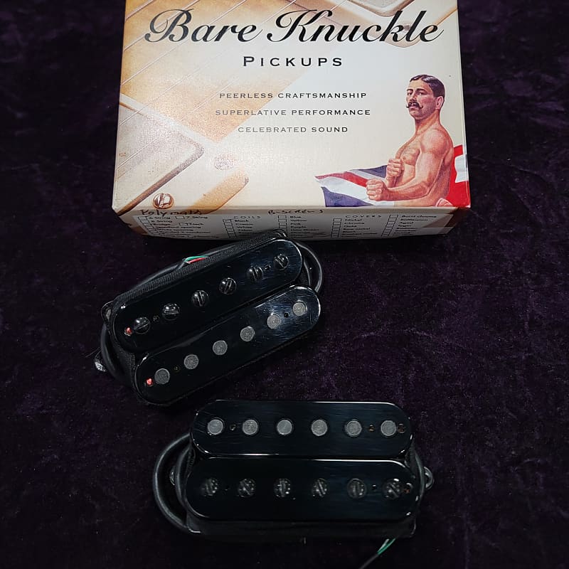 Bare Knuckle Polymath 6 Set Open Coil Black Magflip | Reverb
