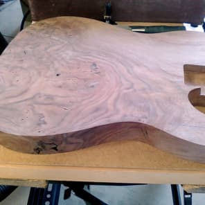 WhiteSquirrel Telecaster Blank - one piece claro walnut stump | Reverb
