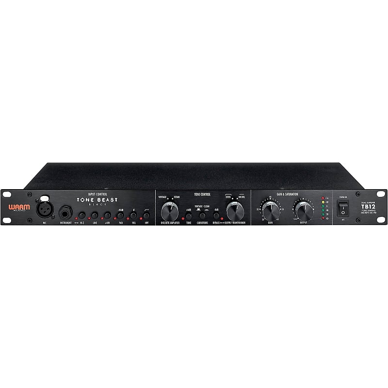 Warm Audio TB12 Tone Beast Microphone Preamp (Black) | Reverb