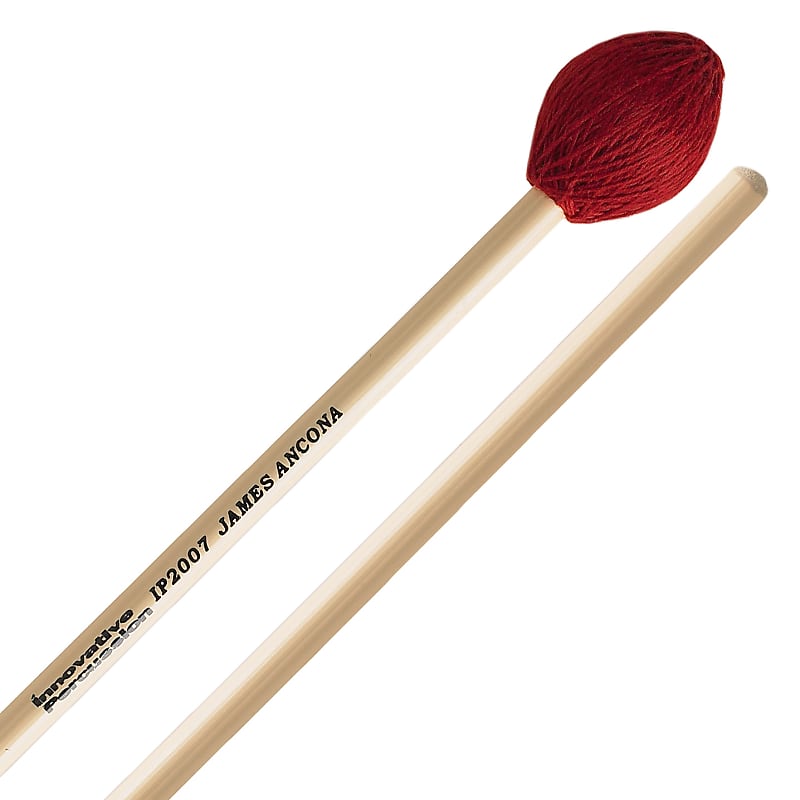 IP HARD VIBRAPHONE / MARIMBA MALLETS - RED CORD - RATTAN | Reverb