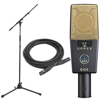 AKG C414 XLII Large-diaphragm Condenser Microphone Bundle | Reverb