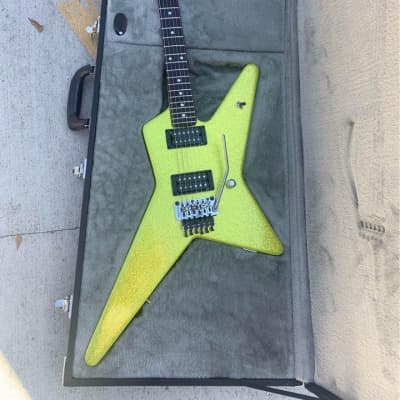 ESP Random Star Mid 80s - Custom Alien Bile Metal Flake | Reverb