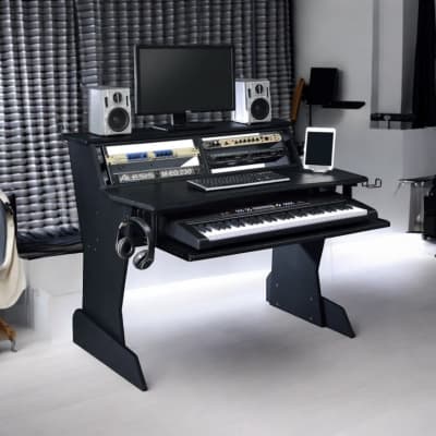 Professional Music Studio Desk Workstation with 2 x 4U Racks, | Reverb