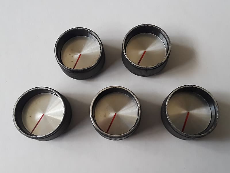 1960's Silvertone Twin Twelve 1484 Guitar Amp Knobs Qty. 5 | Reverb