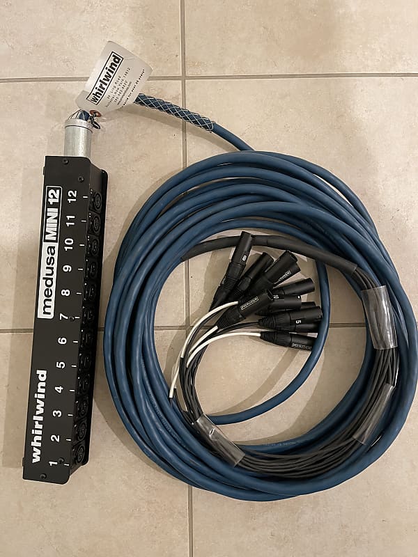 Whirlwind Medusa Mini-12 12-Channel Audio Snake 50 Foot | Reverb