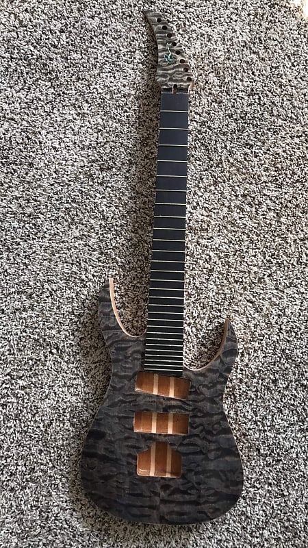 Bernie Rico Jr. 828 Hesperian w/ Trans Grey Quilted Maple Top | Reverb