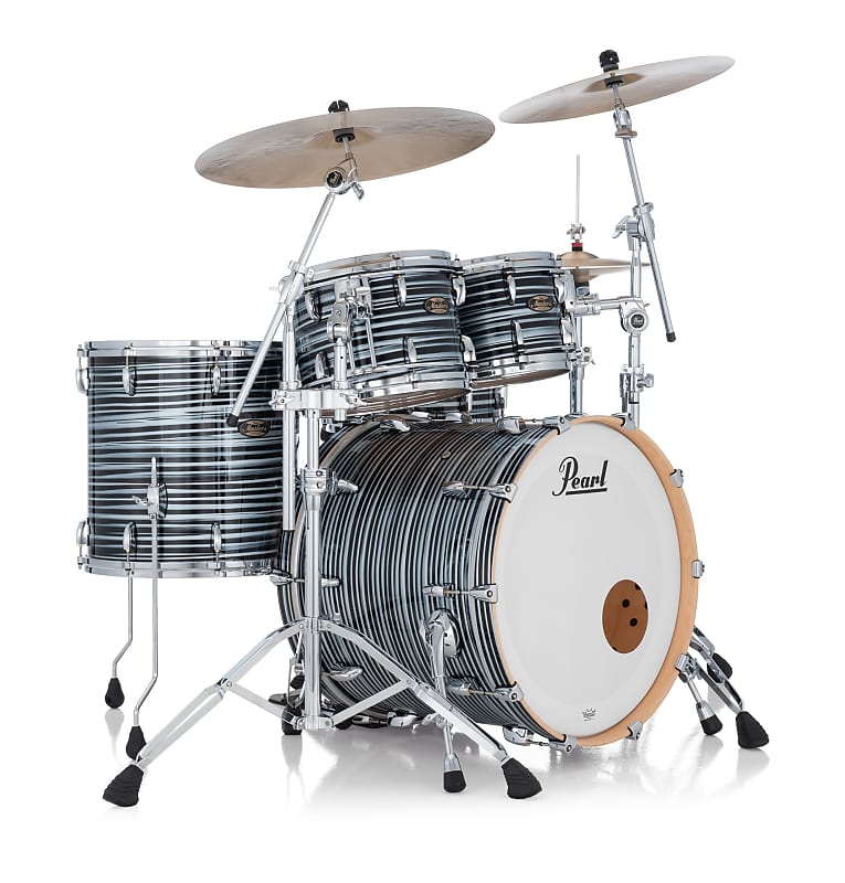 Pearl Masters Maple Pure 4 Piece Shell Pack, Black Oyster | Reverb