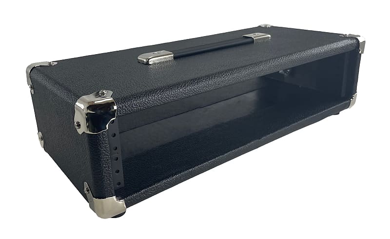 PROCRAFT 2U 9" Deep Rack Case in Black Tolex Wrap - Top | Reverb