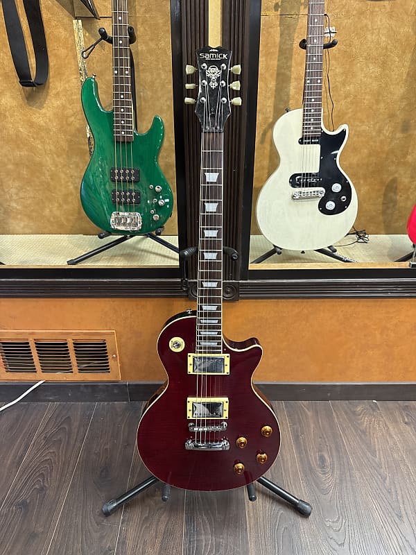 Samick Artist Series Les Paul Style Made in Korea- Red | Reverb