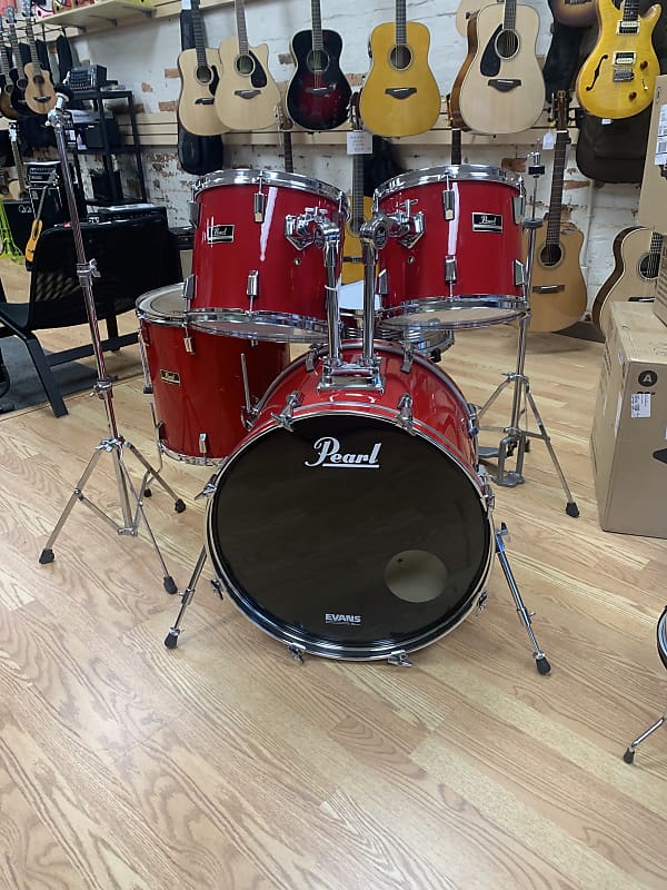 Rare! Vintage 1988-90 Pearl Export 5-Piece Kit - Ferrari Red! | Reverb