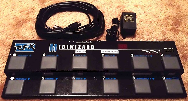 Rolls RFX MP1288 MidiWizard MIDI Foot Controller with Power | Reverb