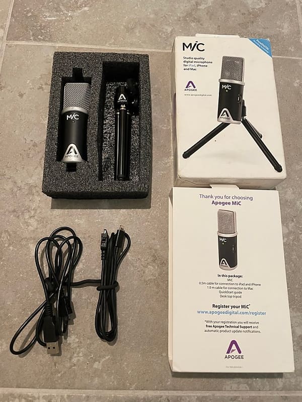 Apogee MiC 96k USB Condenser Microphone with stand, adapters | Reverb