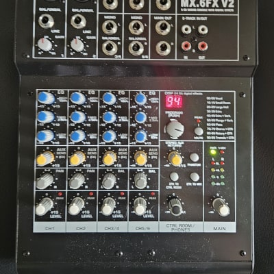 Topp Pro MX.6v2 | 6 Channel Compact Mixer | 2 Microphone | Reverb