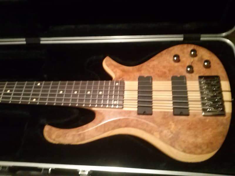 Schecter Riot 6 String Bass 2000s - Natural Burl Maple Top | Reverb