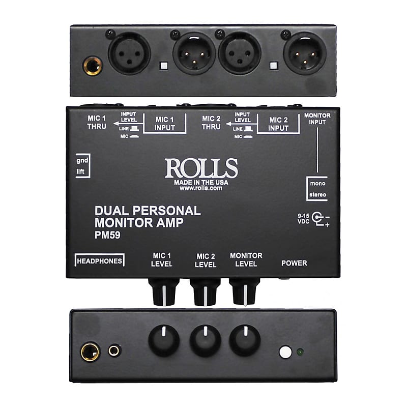 Rolls PM59 Dual Personal Monitor Amp | Reverb