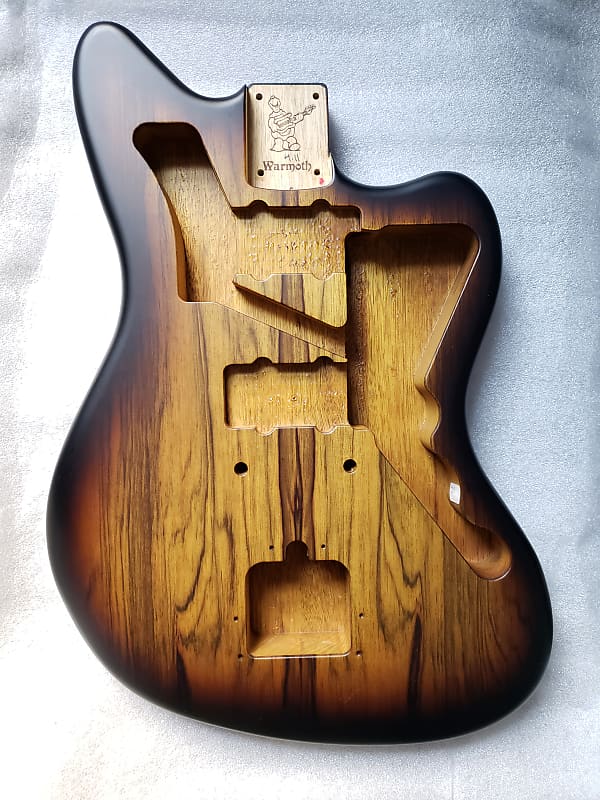 Warmoth Black Korina (Limba) Chambered Jazzmaster body 2019 | Reverb