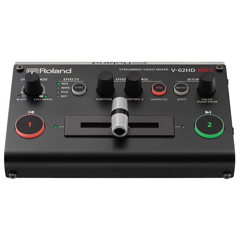 Roland V-02HD MK II Video Mixer - Compact Streamer with Audio | Reverb