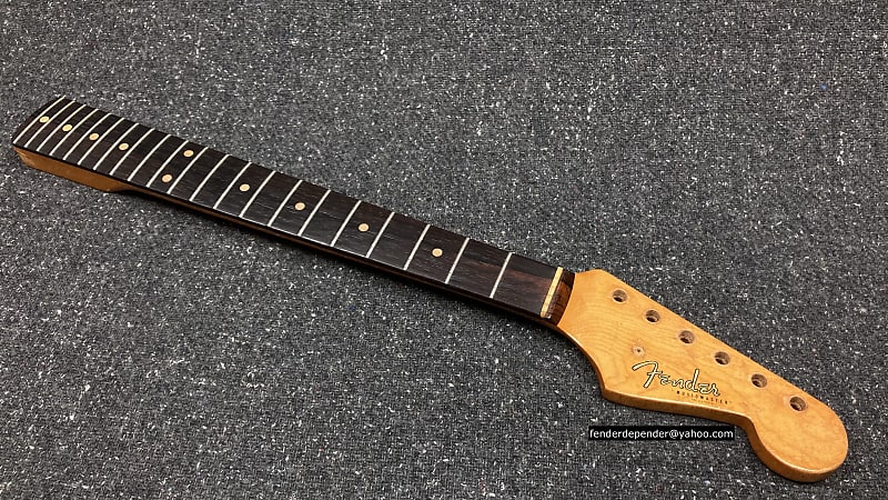 1962 Fender Musicmaster Guitar Neck Slab Rosewood Vintage | Reverb