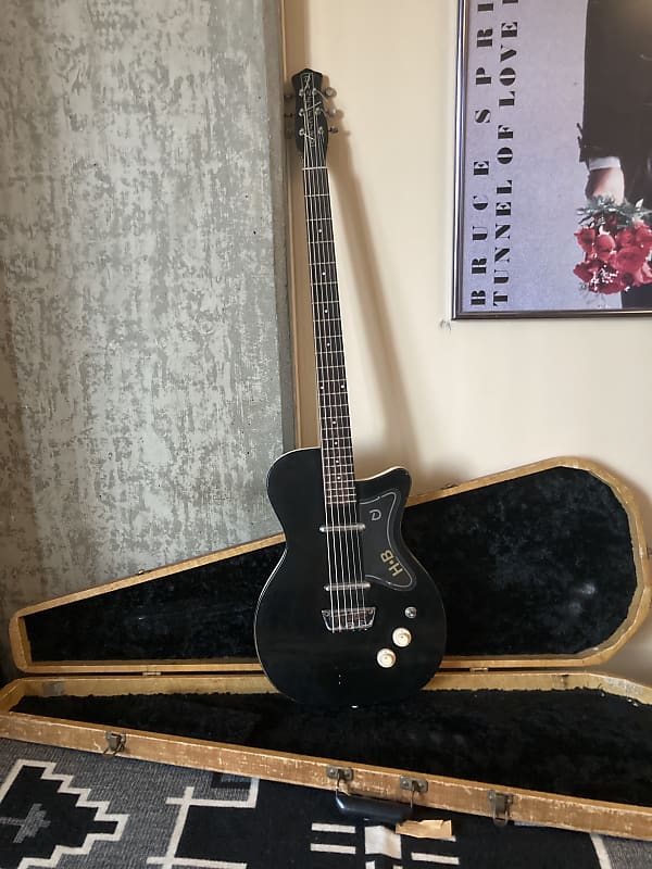 1958 DANELECTRO UB-2 Black 6-String Bass w/ tweed coffin OHSC | Reverb