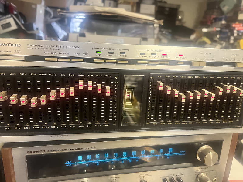 Vintage Kenwood GE-1000 Graphic Equalizer 24 With Time Delay | Reverb