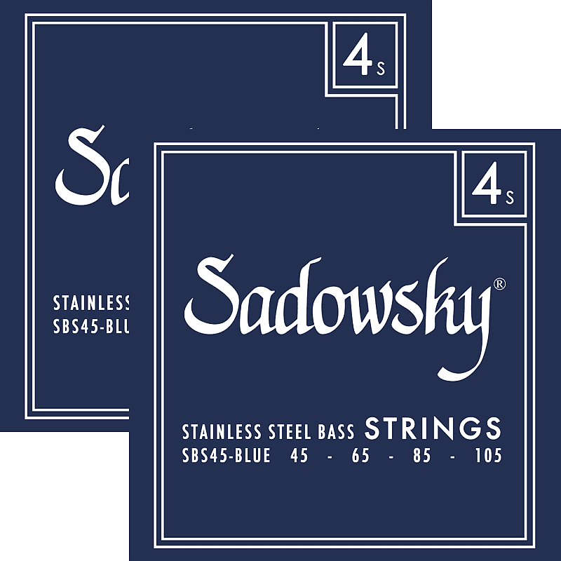 2-Pack Sadowsky Blue Label Bass Strings, Stainless Steel | Reverb