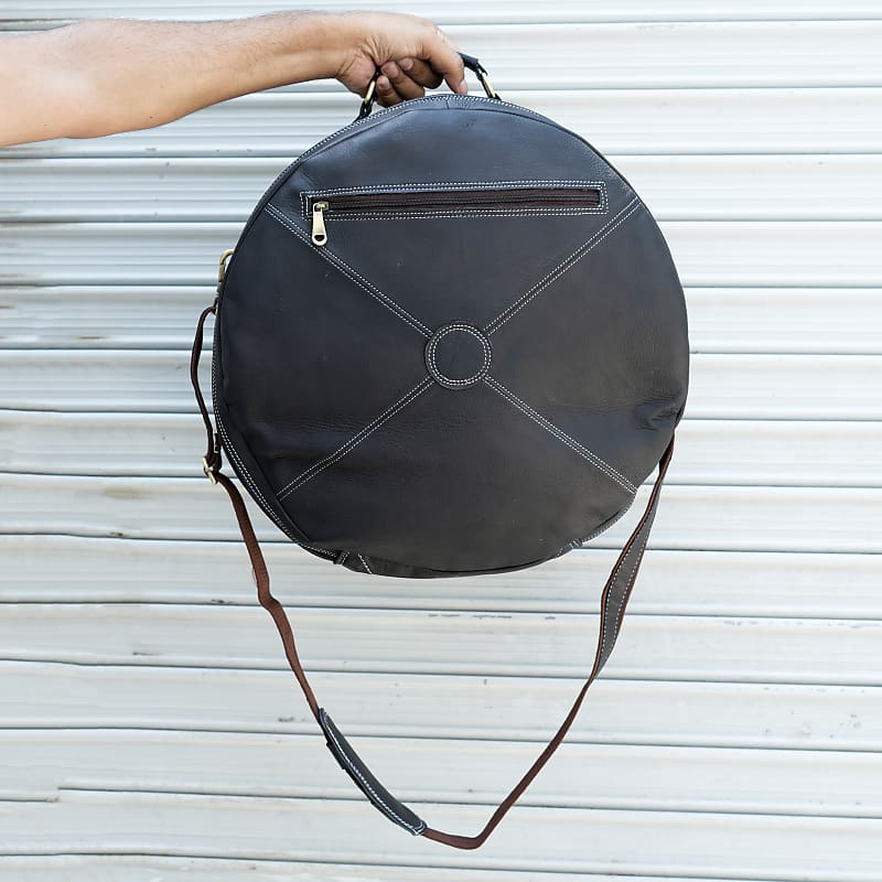 Leather Snare Drum Bag 14 x 6.5" Inch Padded Case with | Reverb