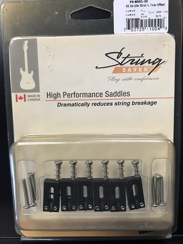 Allparts PS-8001-00 RECTANGULAR BRIDGE SADDLES WITH OFFSET | Reverb